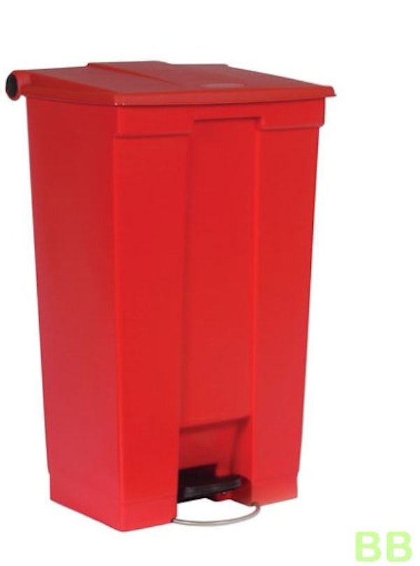 Rubbermaid Legacy Step-On 87Ltr Bin - Red