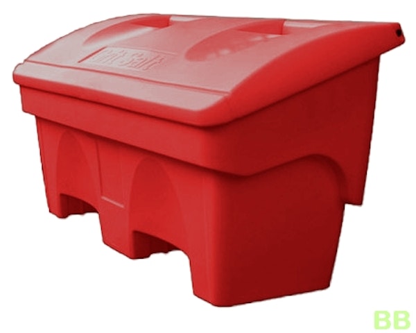 Red 200 ltr Grit Salt Bin | BritishBins
