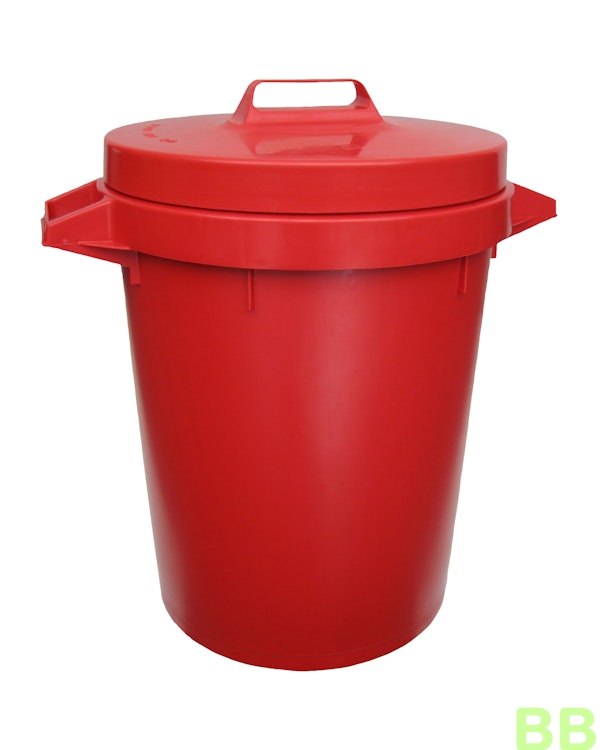 Red 90 Ltr Dustbin | BritishBins