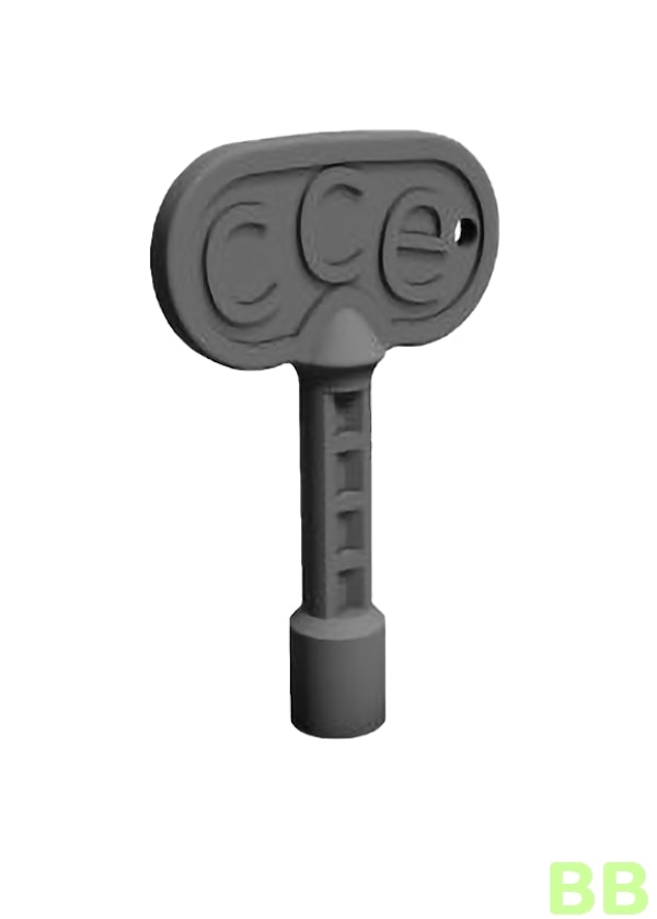 BritishBins Plastic Triangle Key