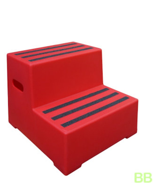 2 Step Heavy Duty Step - Red