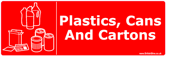 WRAP Vinyl Long Sticker for Plastics, Cans & Cartons