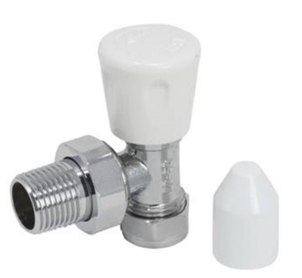 Radiator Valve Angled 15mm Voyager 3/4 Inch Union