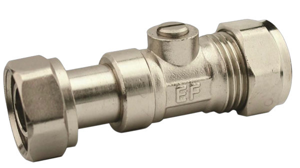 Straight Service Valve 15mm x ½"