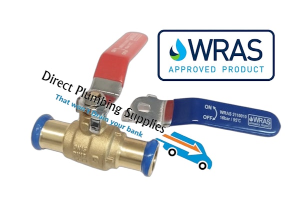 Pressfit Water 22mm Lever Valve M Profile (Dual Handle)